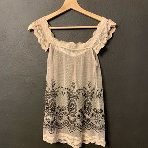 Tops | Sheer Lace Top | Poshmark